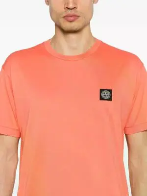 Stone Island Cotton Jersey T-shirt - Orange