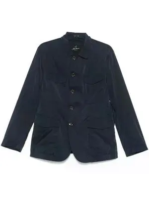 MONTECORE Classic-collar Shirt Jacket - Blue