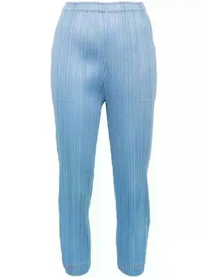 Issey Miyake Light Wash Bottoms For Women