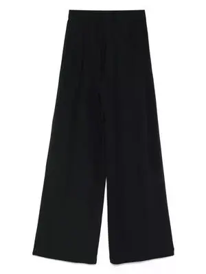 Federica Tosi Crepe De Chine Trousers - Black