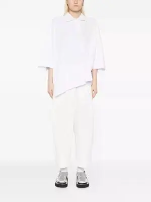 Gaze De Lin Gdel Asymmetric Polo Top
