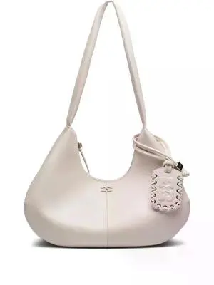 GANNI Logo-debossed Bag - Neutrals