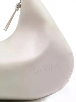GANNI Logo-debossed Bag - Neutrals
