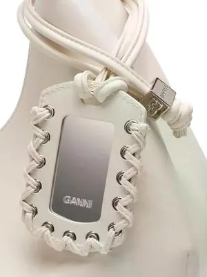 GANNI Logo-debossed Bag - Neutrals