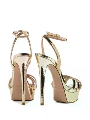 LE SILLA 140mm Lola Sandals - Gold