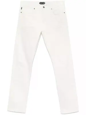 TOM FORD Ripped-detail Jeans - White