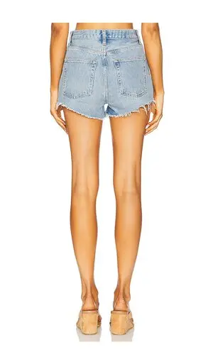 AGOLDE Ridley High Rise Short In Blue - Capture