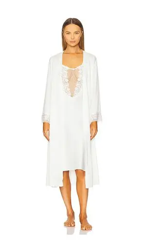 Flora Nikrooz Showstopper Robe In White - Ivory