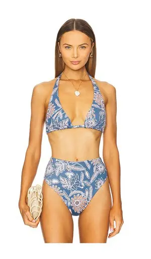 CLEOBELLA Morgana Floral Bikini Top - Magnolia Floral Print