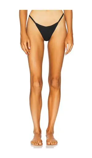 Calvin Klein String Ideal Stretch Mic Thong - Black