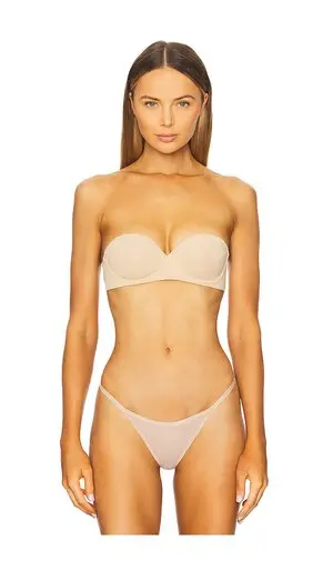Calvin Klein Strapless Capsule Push Up Bra In Neutral - Bare