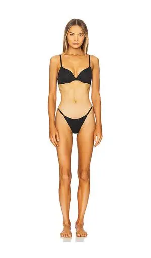 Calvin Klein Attraction Lightly Lined Demi Bra - Black