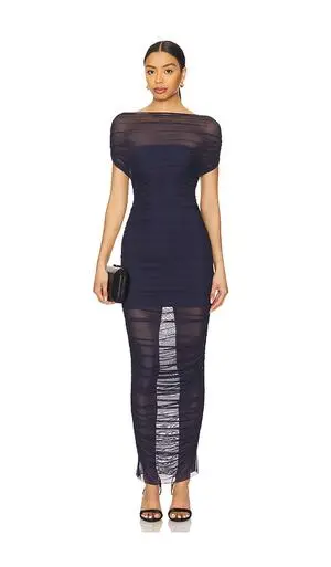 SEROYA Noel Midi Dress - Sapphire