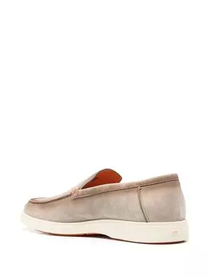 Santoni Suede Loafers - Grey