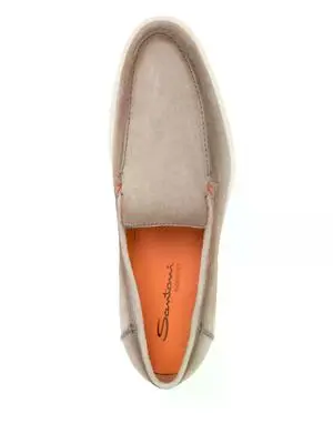 Santoni Suede Loafers - Grey