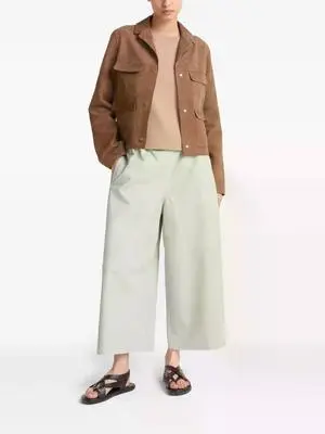 YVES SALOMON Suede Jacket - Brown