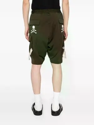 MASTERMIND WORLD Drawstring Cargo Shorts - Green