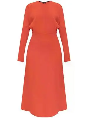 Victoria Beckham Wool-blend Dress - Orange