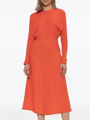 Victoria Beckham Wool-blend Dress - Orange