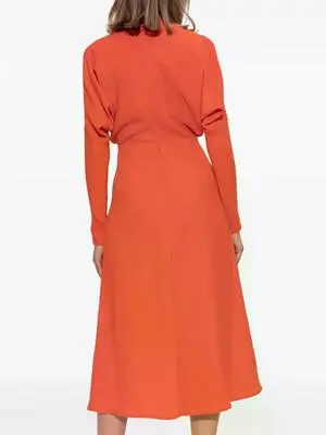 Victoria Beckham Wool-blend Dress - Orange