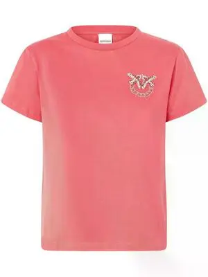 Pinko Love Birds-embroidery T-shirt