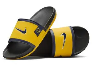 Nike Offcourt Slide Milwaukee Brewers - Amarillo/dark Smoke Grey/midnight Navy Blue