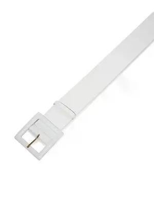 Carolina Herrera Leather Belt - White