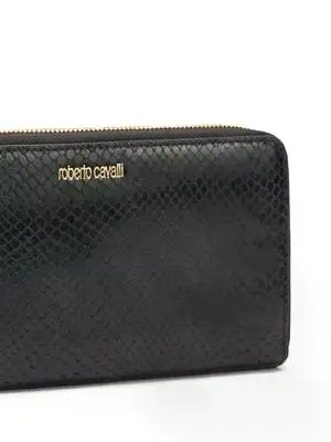 Roberto Cavalli Leather Wallet - Black