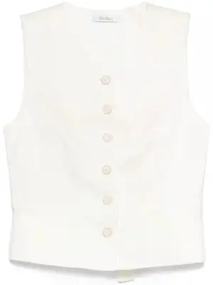 Max Mara Mirella Waistcoat - White