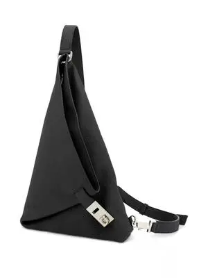 FERRAGAMO Medium Hug Buckle Sling Bag - Black