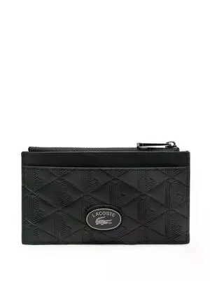 Lacoste Nomogramme Zipped Cardholder - Black
