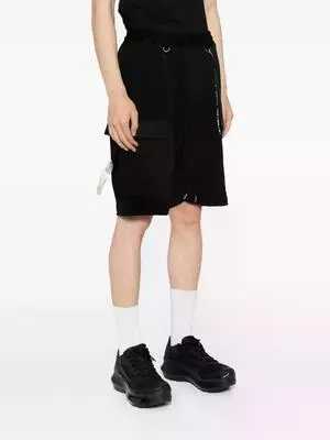 MASTERMIND WORLD Drawstring Cargo Shorts - Black