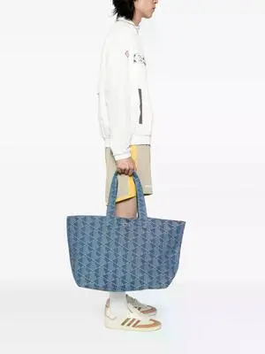 Lacoste Xl Mono-jacquard Tote Bag