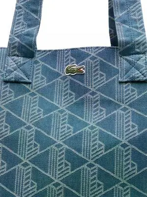 Lacoste Xl Mono-jacquard Tote Bag
