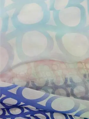 FERRAGAMO Gancini-print Shawl
