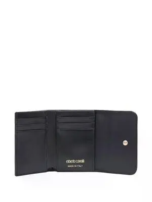 Roberto Cavalli Leather Wallet - Gold