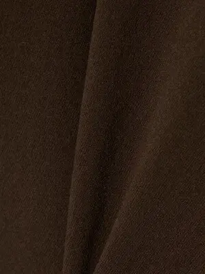 Alaïa Paneled Cropped Jersey Top - Brown