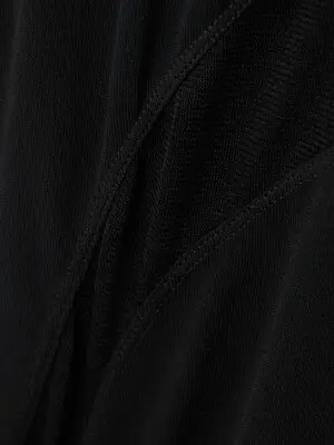 Alaïa Silk-trimmed Maxi Dress