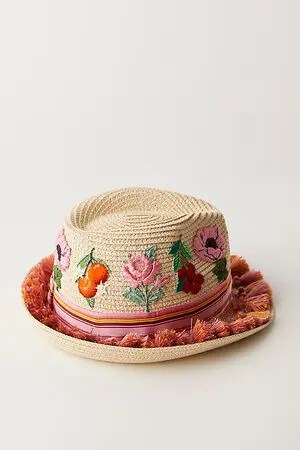 Anna Sui Embroidered Fedora