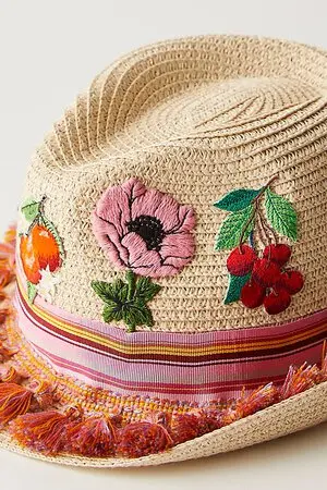 Anna Sui Embroidered Fedora