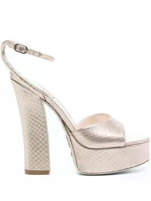 Rene Caovilla 140mm Ayersilk-shadow Strass Sandals