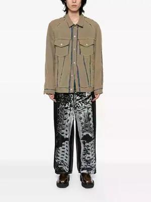 JUNTAE KIM Printed Trompe L'oeil Jeans
