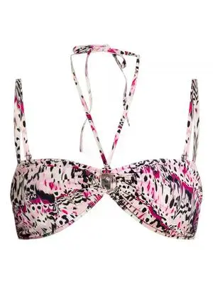 Isabel Marant Printed Bandeau Bikini Top - Pink
