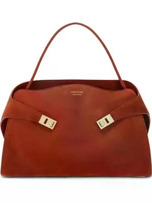 FERRAGAMO Large Soft Hug Shoulder Bag - Red