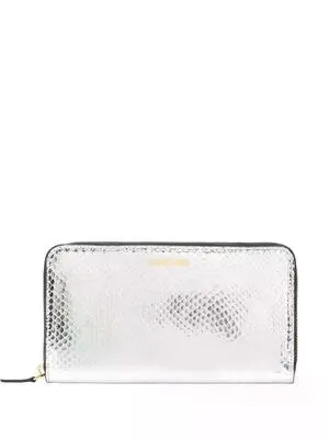 Roberto Cavalli Leather Wallet - Silver