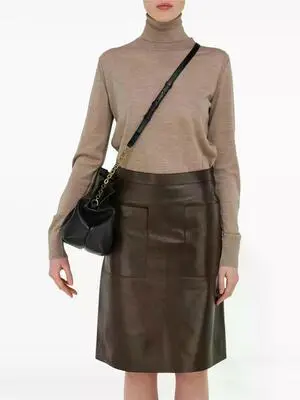 FERRAGAMO Medium Nappa Leather Shoulder Bag
