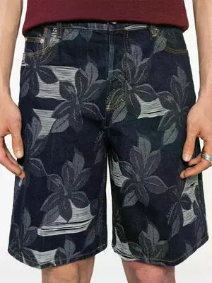 Gucci Jacquard Denim Shorts