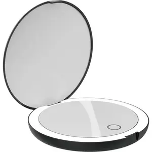 LUNA LONDON Compact Mirror Matte Black