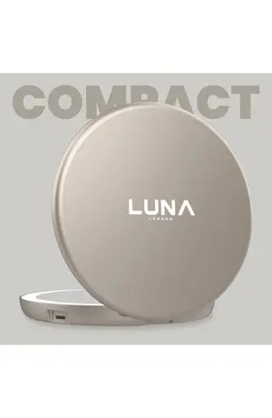 LUNA LONDON Compact Mirror - Soft Stone