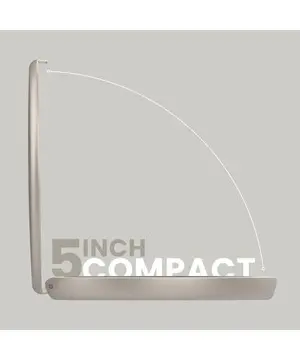 LUNA LONDON Compact Mirror | 7x Magnified Rechargeable Led Makeup Mirror - Soft Stone